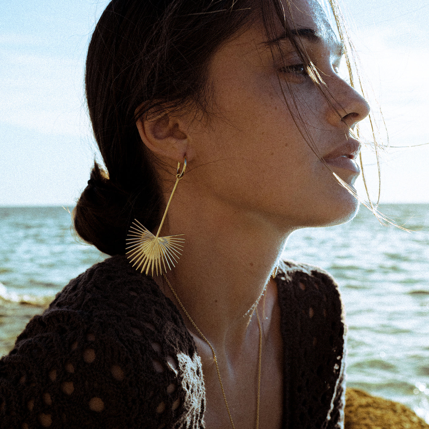 Ishtar Earrings Gold - Rachel Entwistle