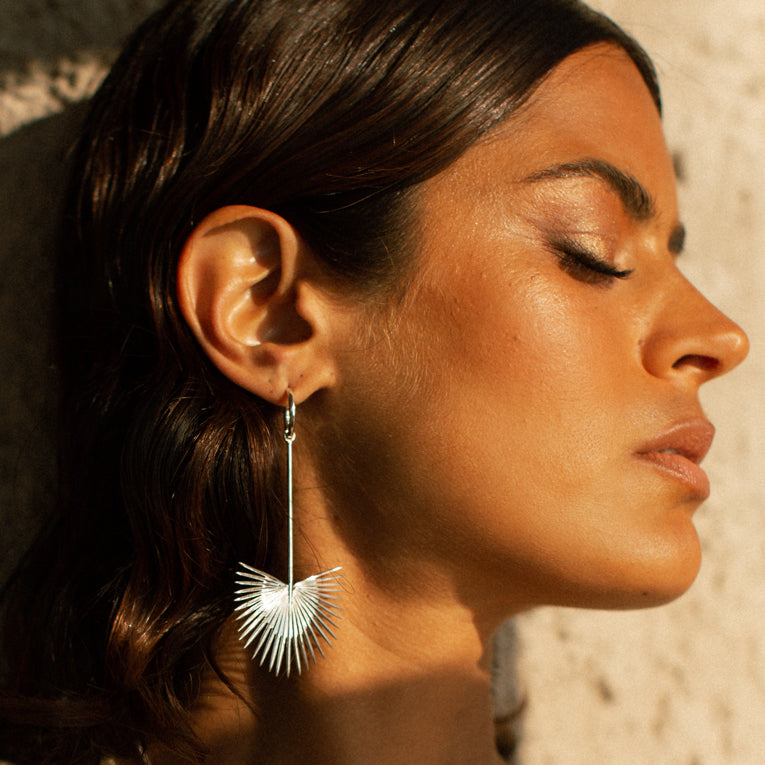 Ishtar Earrings Silver - Rachel Entwistle